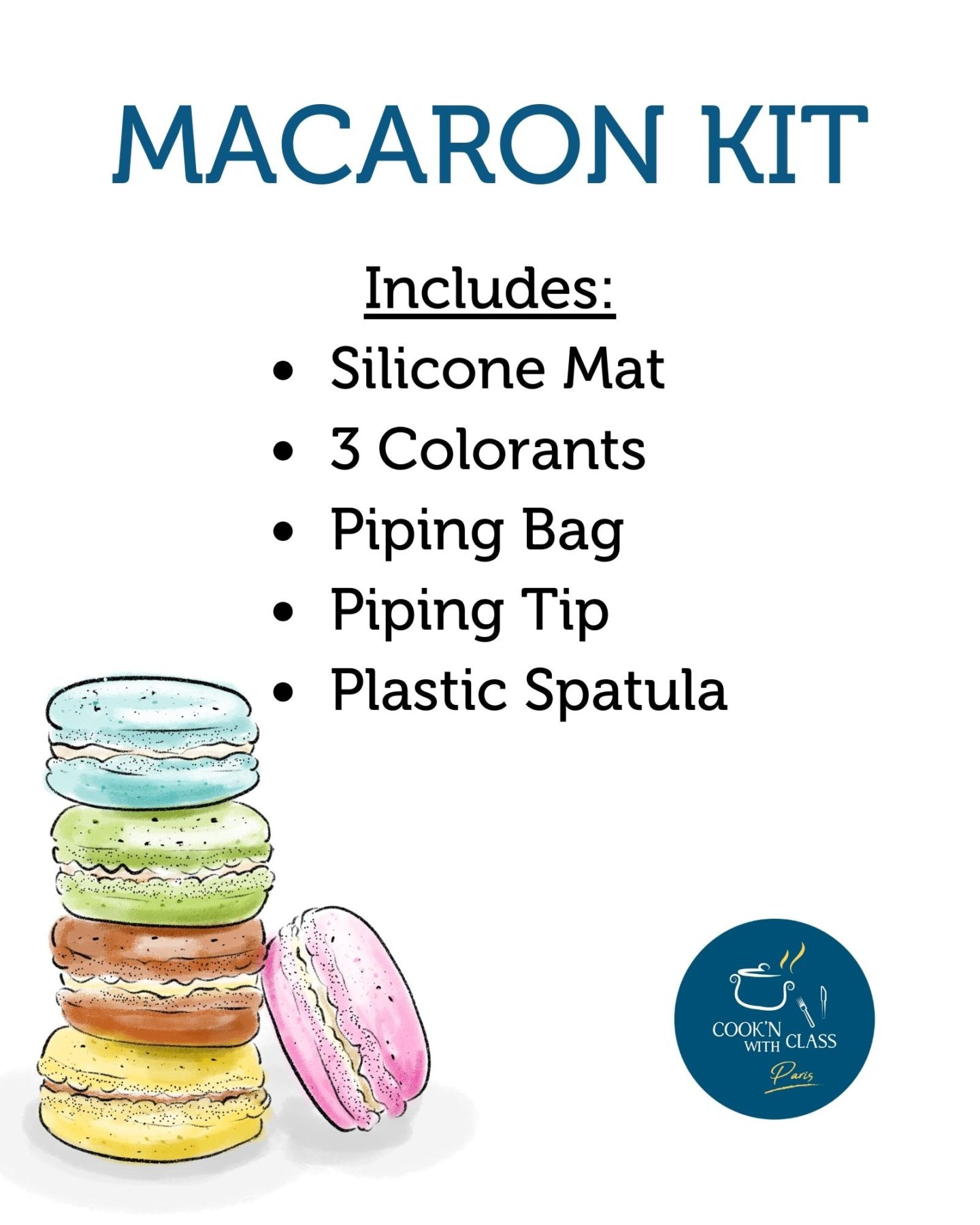 Macaron Kit - Paris Pick Up - Cook'n With Class Paris
